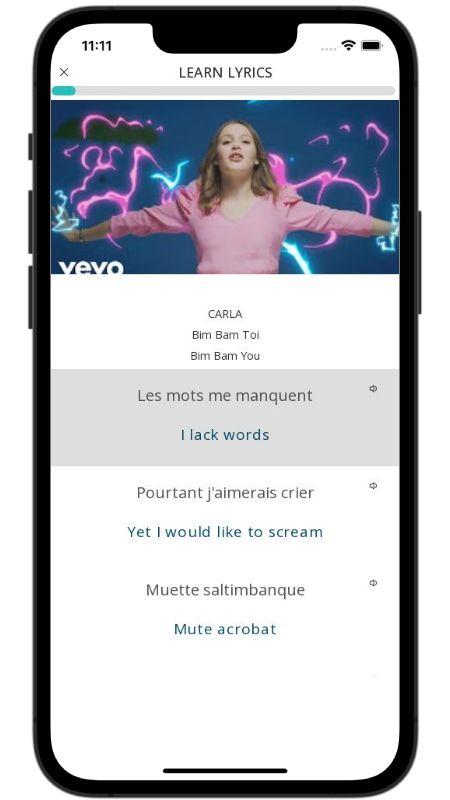 CARLA Bim Bam Toi Lyrics English Translation