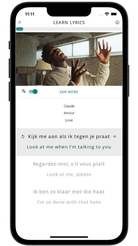 Claude Amour Lyrics English Translation