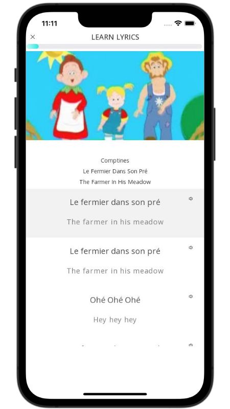 Comptines Le Fermier Dans Son Pré Lyrics English Translation