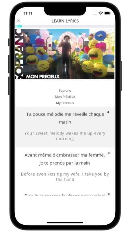 Soprano Mon Précieux Lyrics English Translation